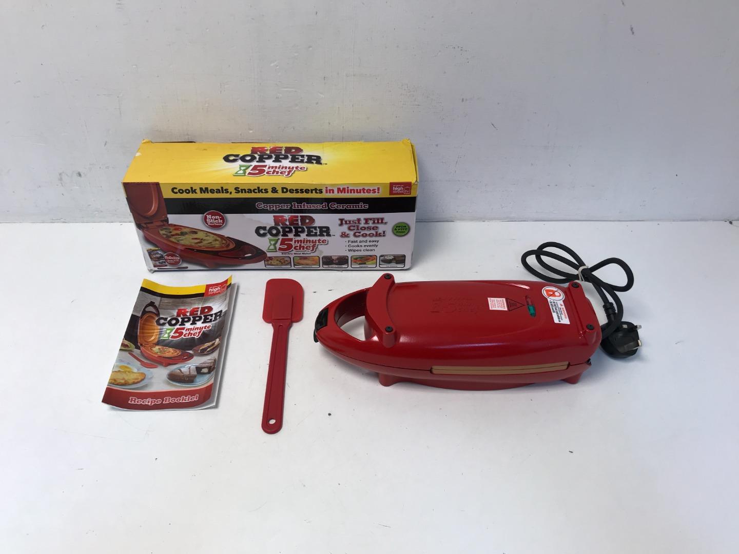 Red Copper 5 Minute Chef Electric Meal Maker