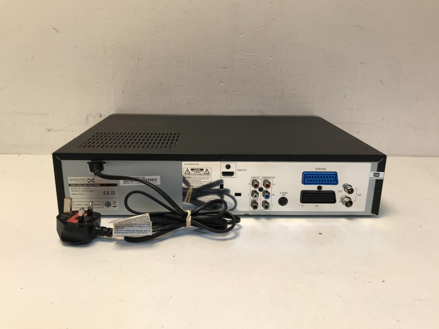 Daewoo DRVT-43 VHS DVD Recorder with Freeview