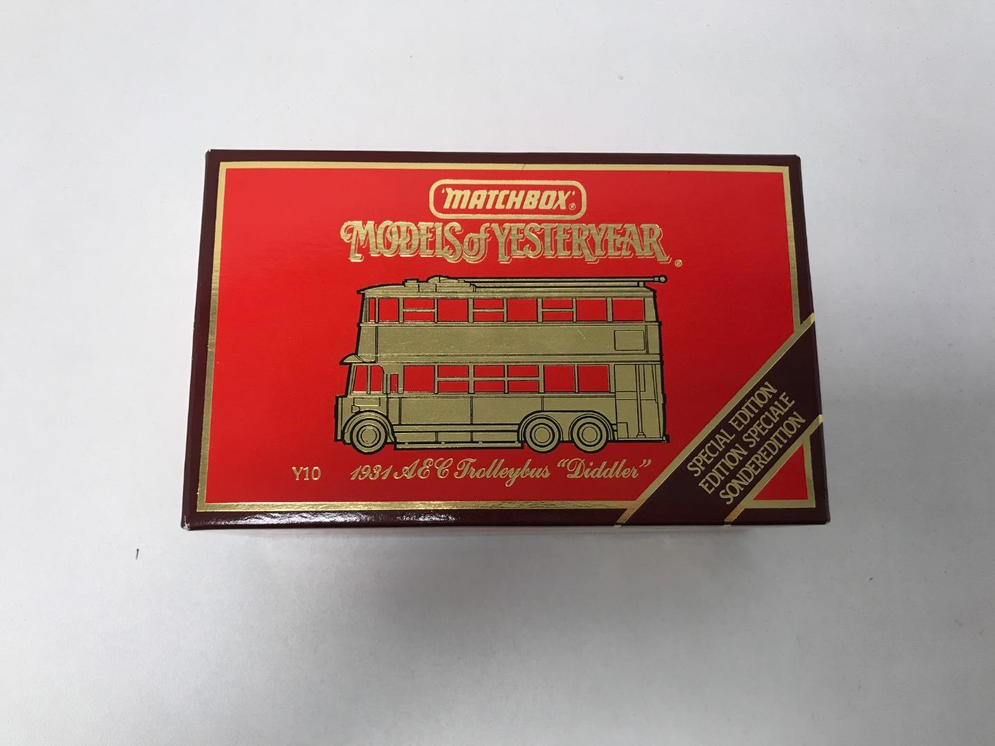 Matchbox Models of Yesteryear Y10 1931 AEC Trolleybus Diddler Die Cast ...