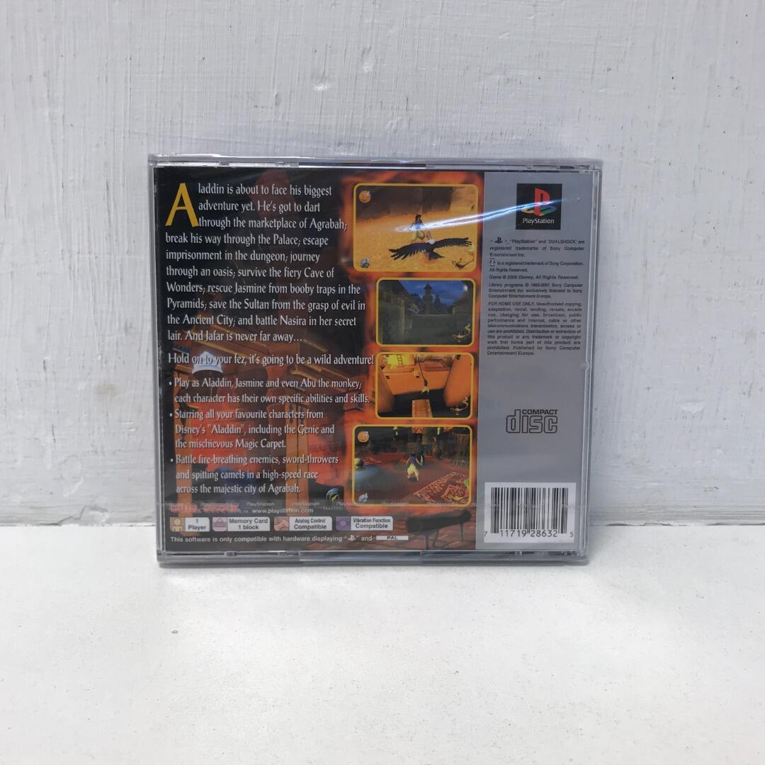 Disney's Aladdin in Nasira's Revenge Platinum PS1 Game