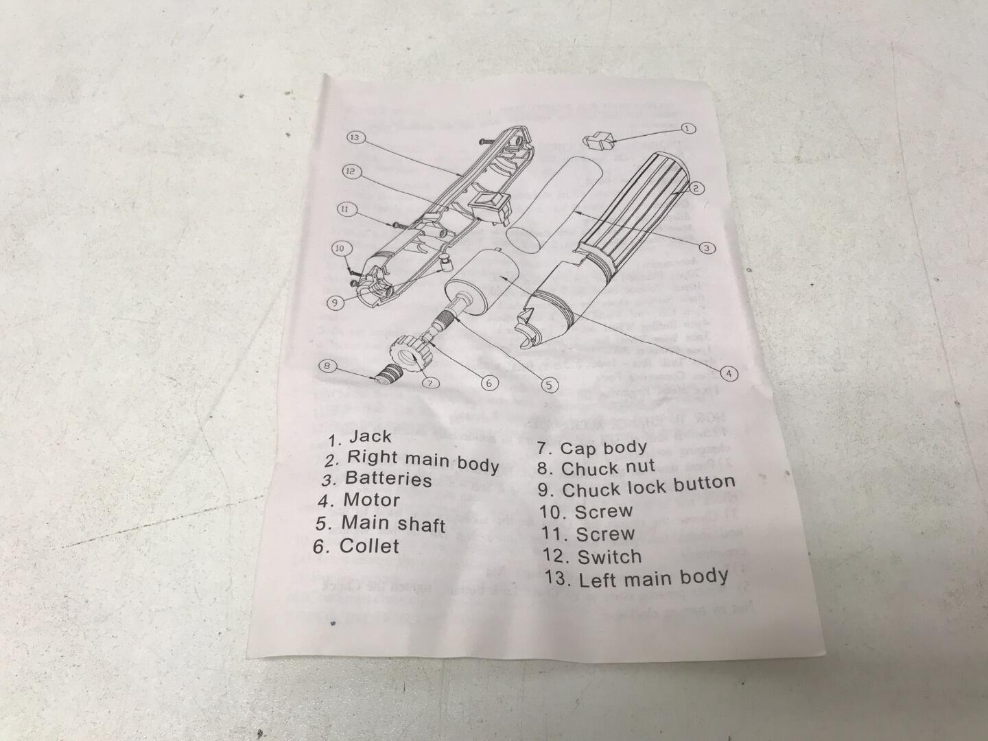 Janbo 3.6V Cordless Rotary Tool