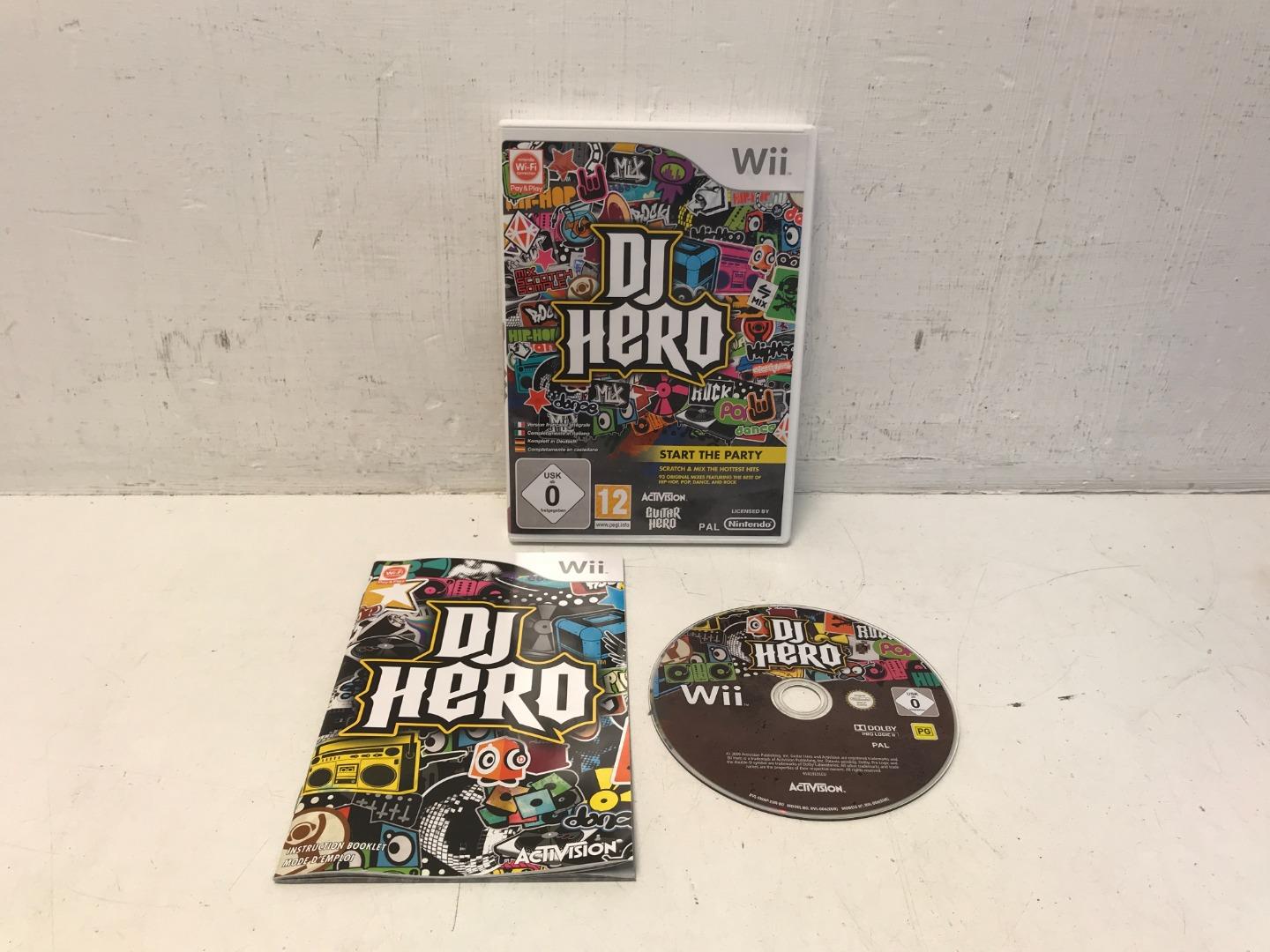 DJ Hero Nintendo Wii Game & Turntable