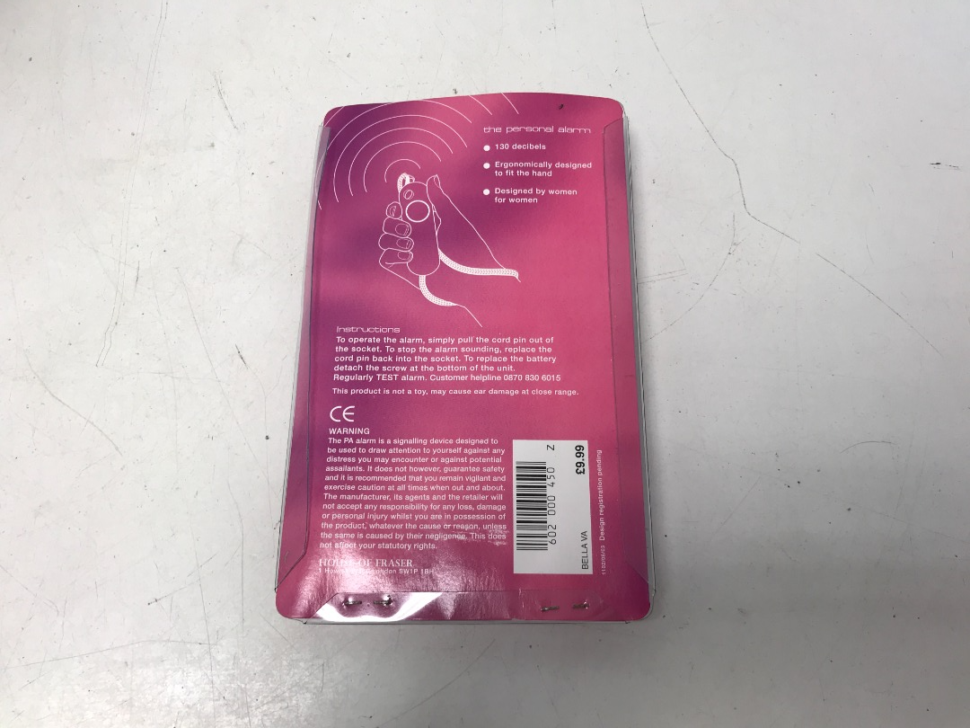 Personal Alarm with Built-In Torch