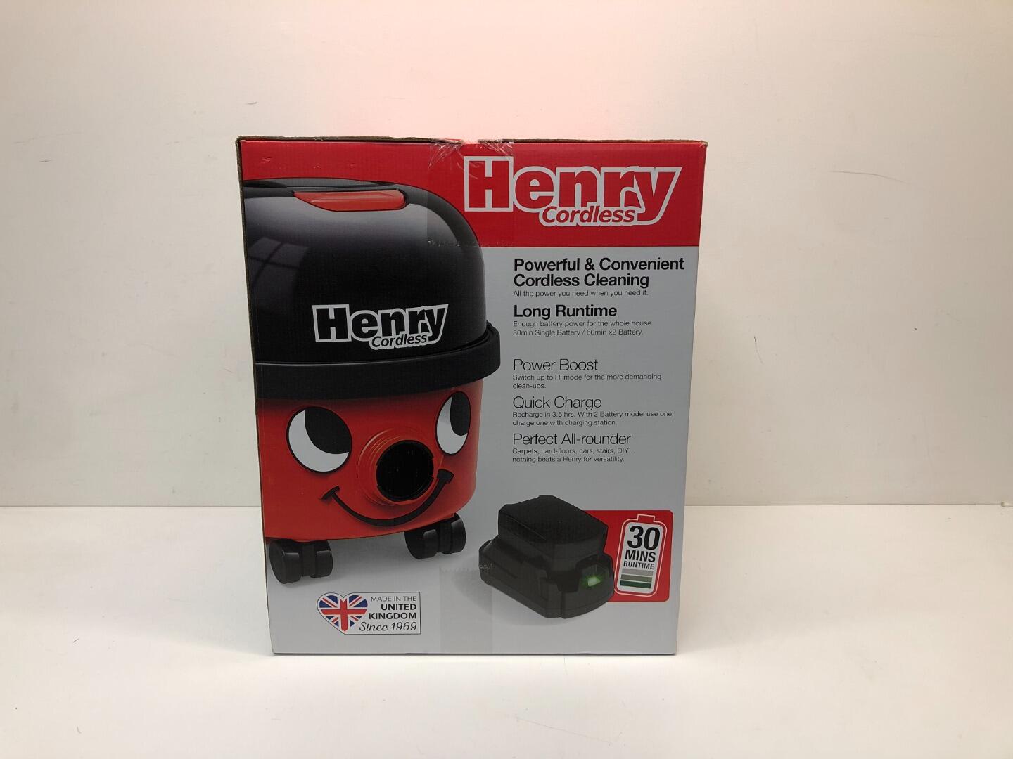Henry Cordless Cylinder Vacuum Cleaner HVB160 with 2 Batteries