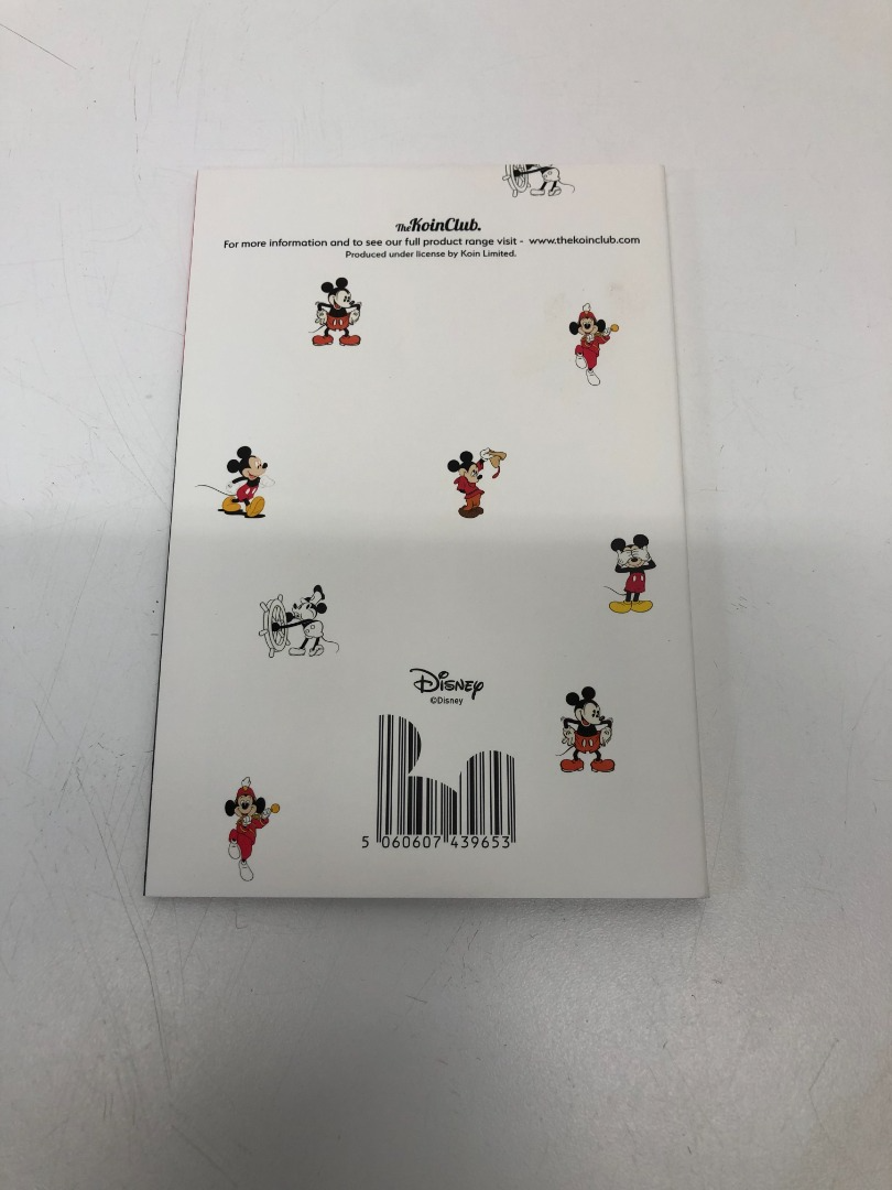 Disney 90 Years Mickey Mouse Collectable 50p Shaped Gold Plated Coin Set
