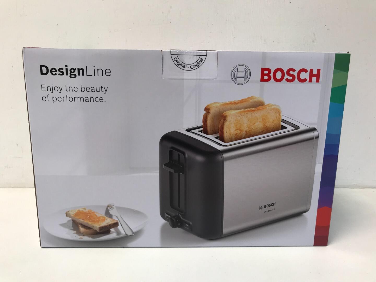 Bosch TAT3P420GB DesignLine 2 Slice Toaster - Silver