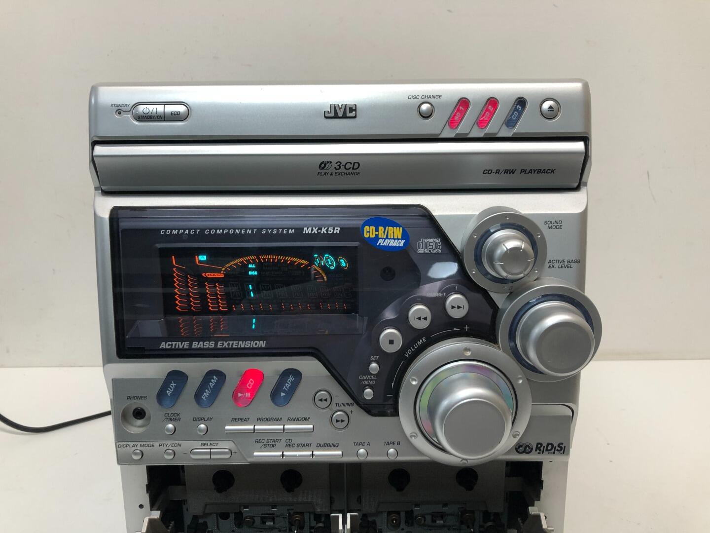 JVC CA-MXK5R 3 CD Twin Cassette HiFi System