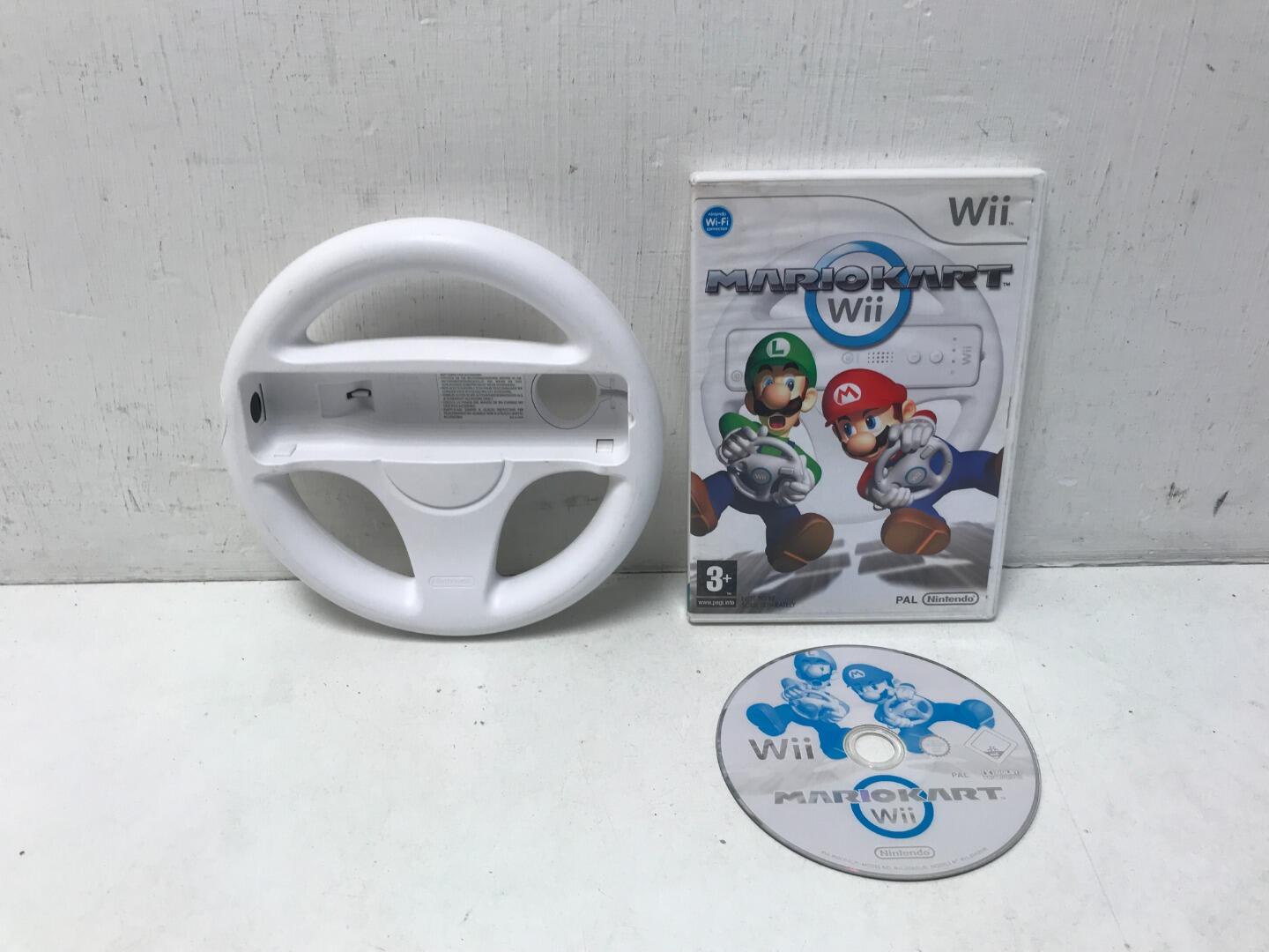 Mario Kart Nintendo Wii Game and Wheel