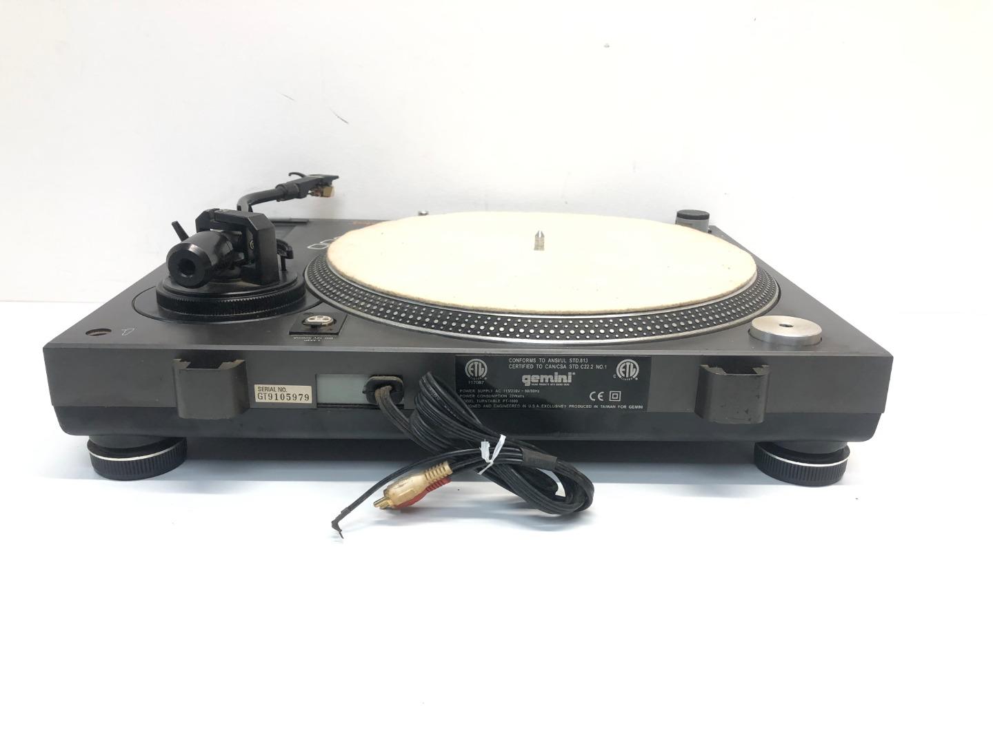 Gemini PT-1000 Direct Drive Turntable