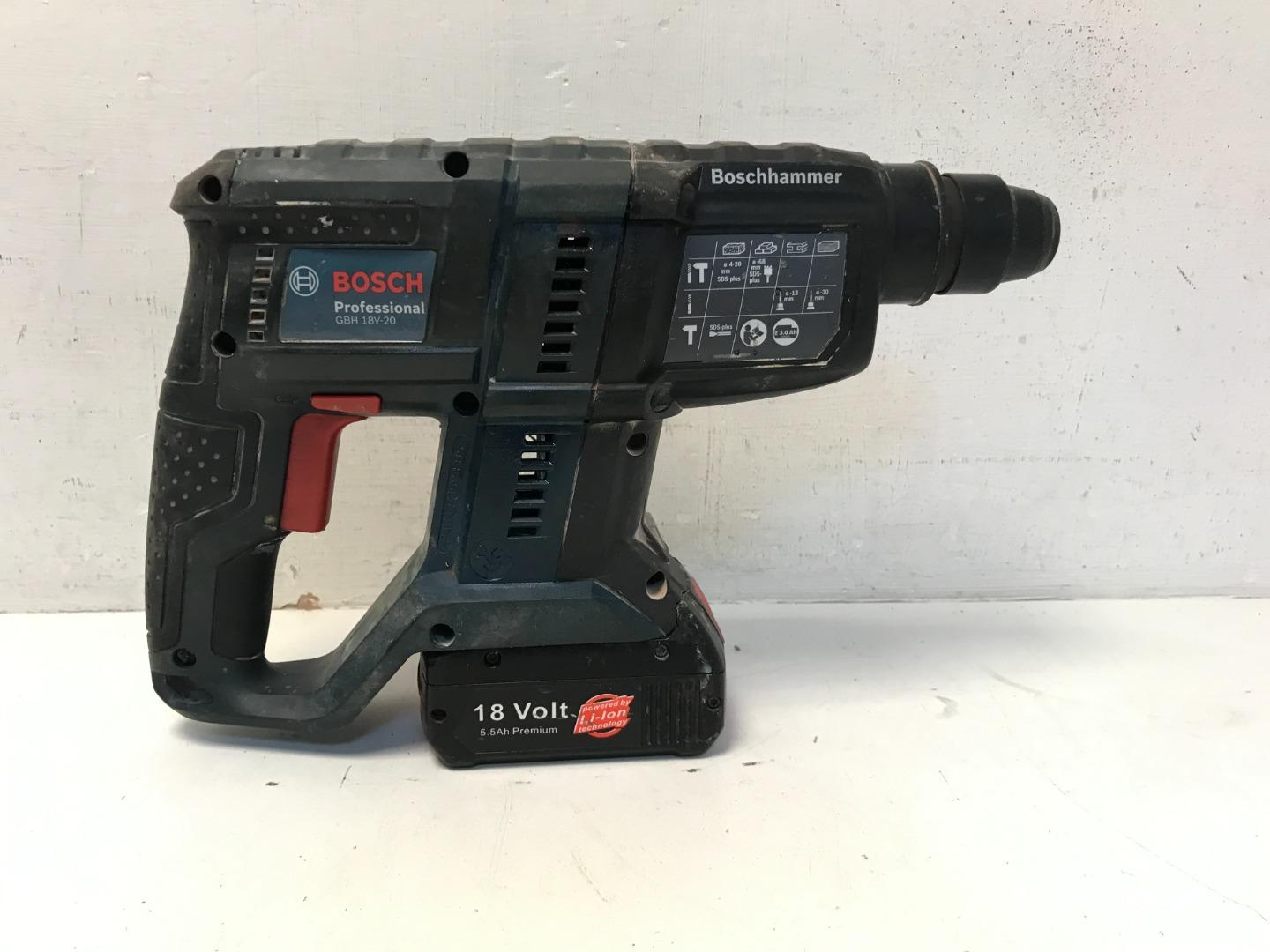 Bosch Gbh 18v 20 Professional Sds Plus Cordless Rotary Hammer Drill