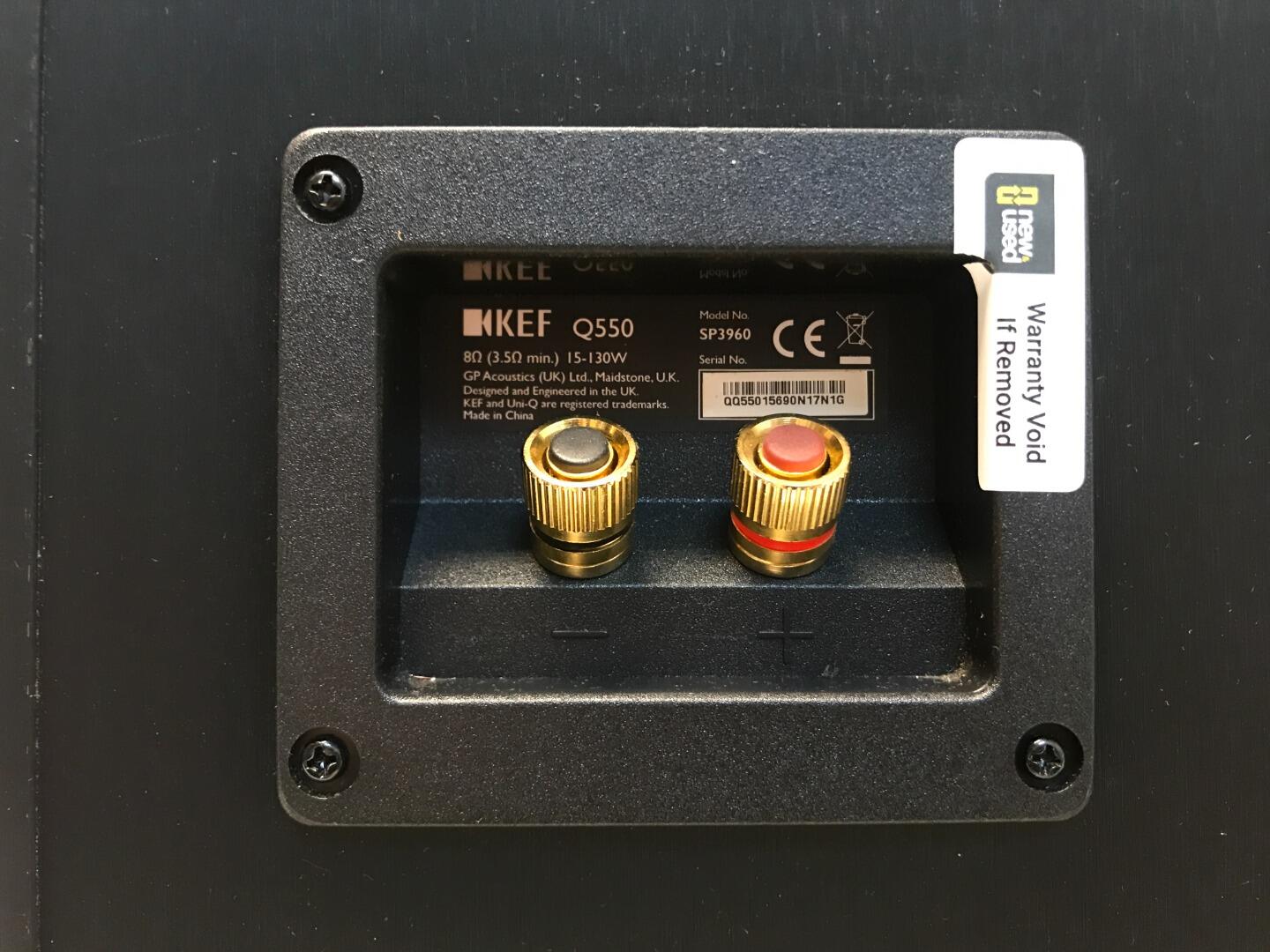 KEF Q550 Floor Standing Speakers (collection only)