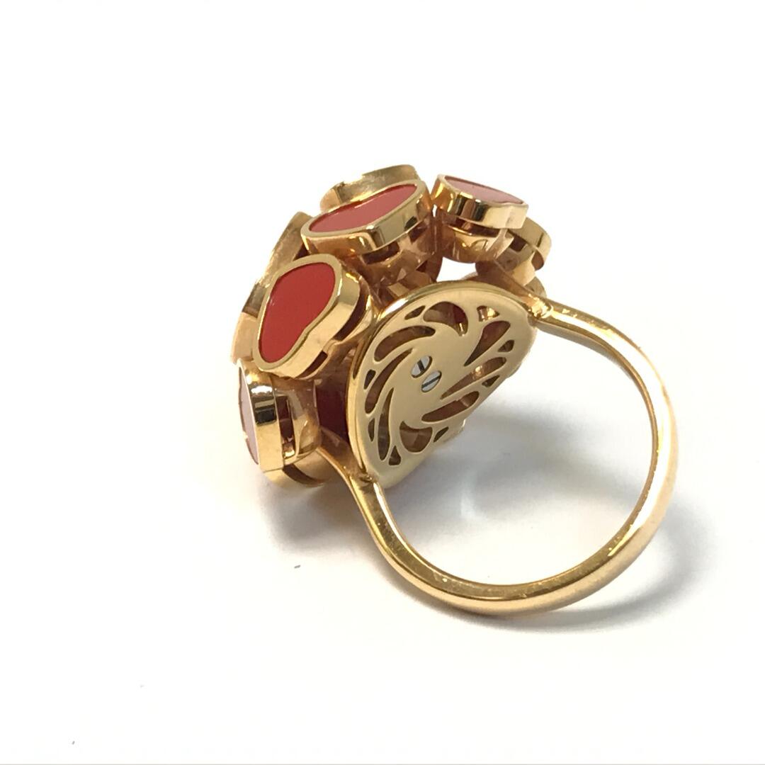 Chopard Rose Gold & Diamond Happy Hearts Ring