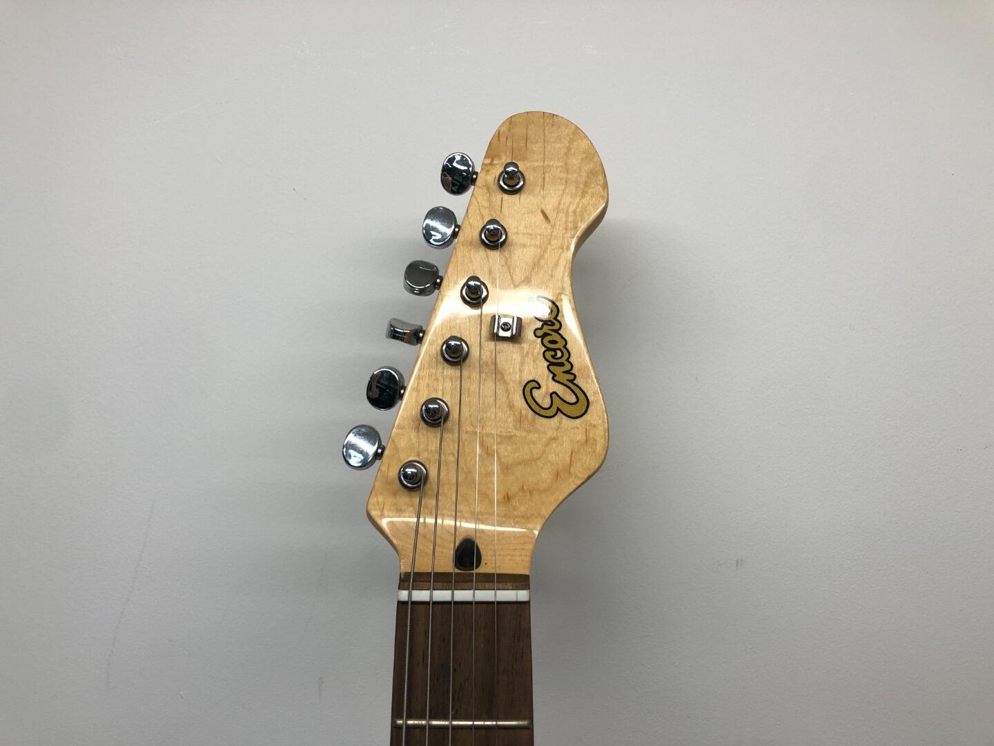 Encore Black Stratocaster Electric Guitar with Case