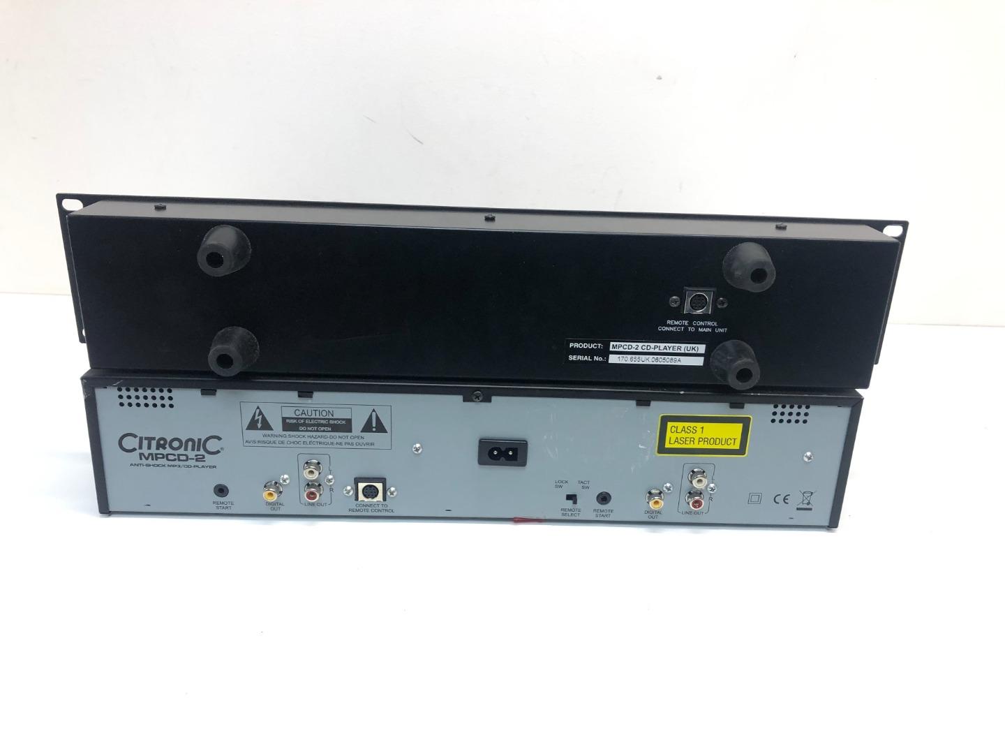 Citronic MPCD-2 Rack Mounted Twin CD Player