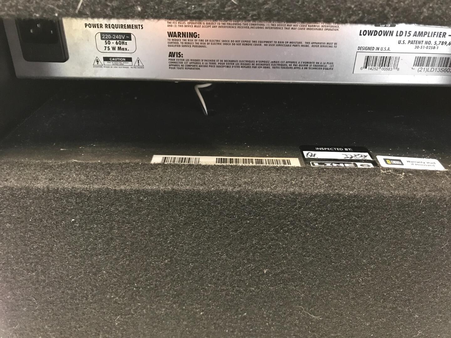 Line 6 Low Down LD 15 Electric Guitar Amplifier