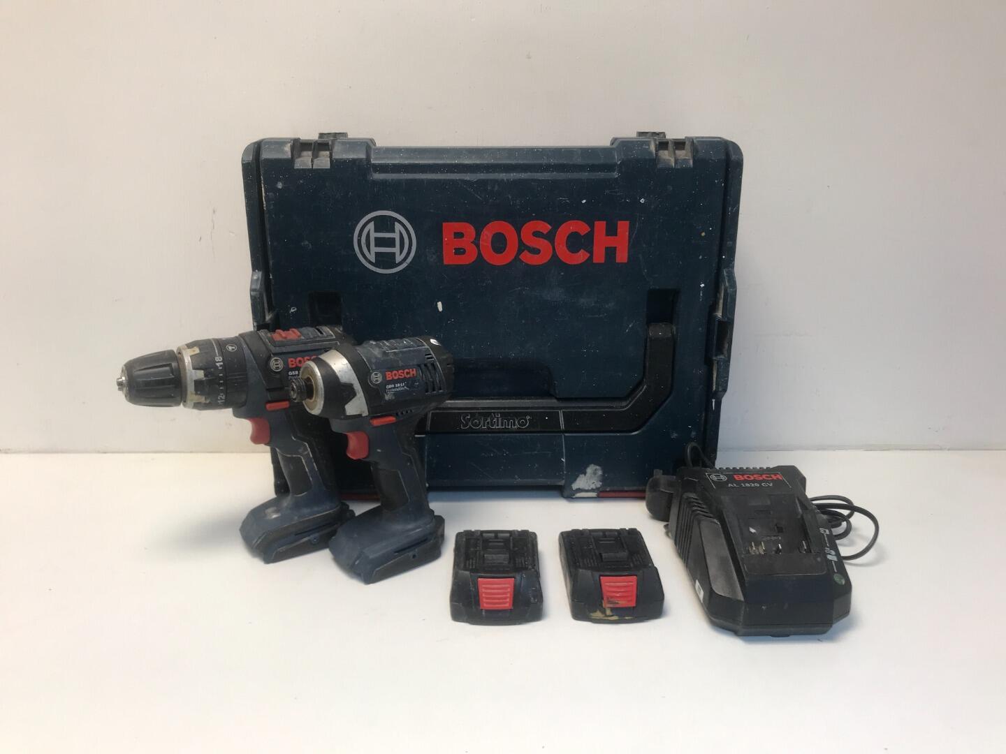 Bosch 18V Cordless Combi Drill and Impact Driver Set