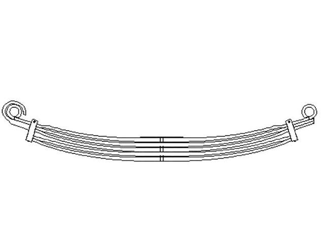 Volvo Suspension Spring Rear 5 Leaf 257847 257848 207957