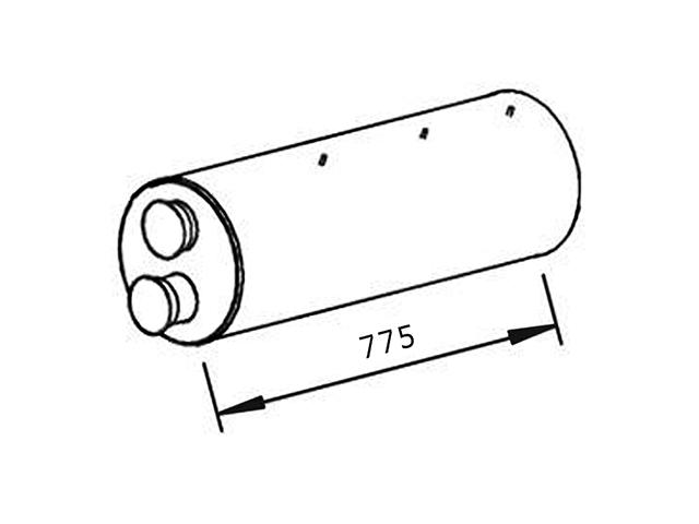 Volvo Exhaust Silencer Box 3950740 230175