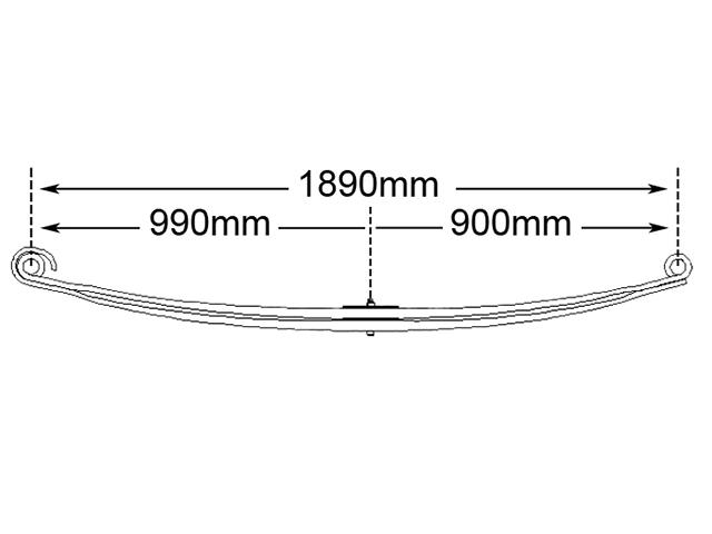 Volvo Suspension Spring, Front 2 Leaf 257874 270118
