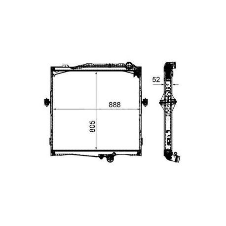 Renault Truck Engine Radiator 7422062510 7423292918 7485013540 ...
