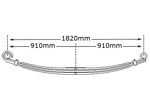 Scania Suspension Parabolic Spring, Front 1300566 1377670 1767544 ...