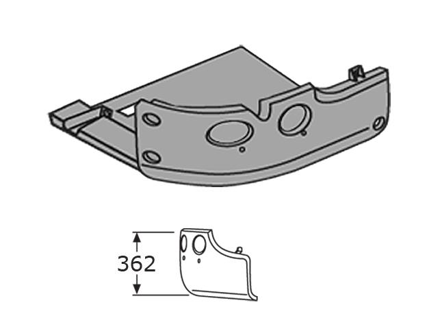 Scania Bumper Cover R/H, High Bumper 1884915 190048ALT