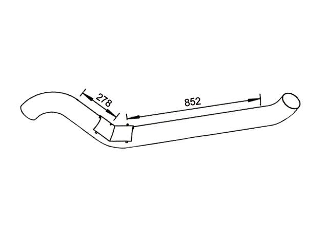 Volvo Exhaust Pipe, Front (Long) 20429092 20729141 230128