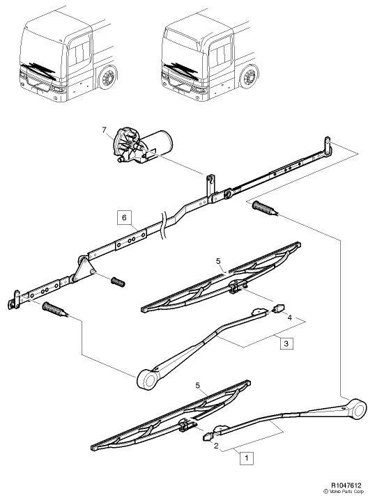 Volvo Windscreen Wiper Arm RH 70332809 290287OEM