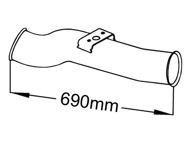 Scania Exhaust Intermediate Pipe 1413618 130112