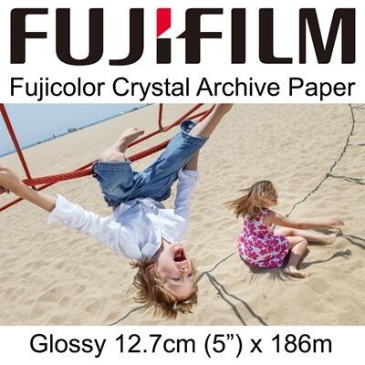 Fujicolour Crystal Archive Paper Gloss (5") 12.7cm x 186m (2 Rolls ...