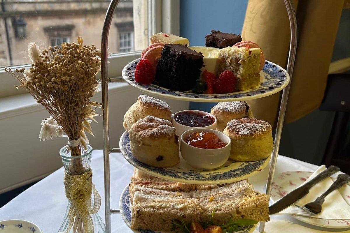 Champagne Afternoon Tea in the Regency Tea Room for Two, Bath ...