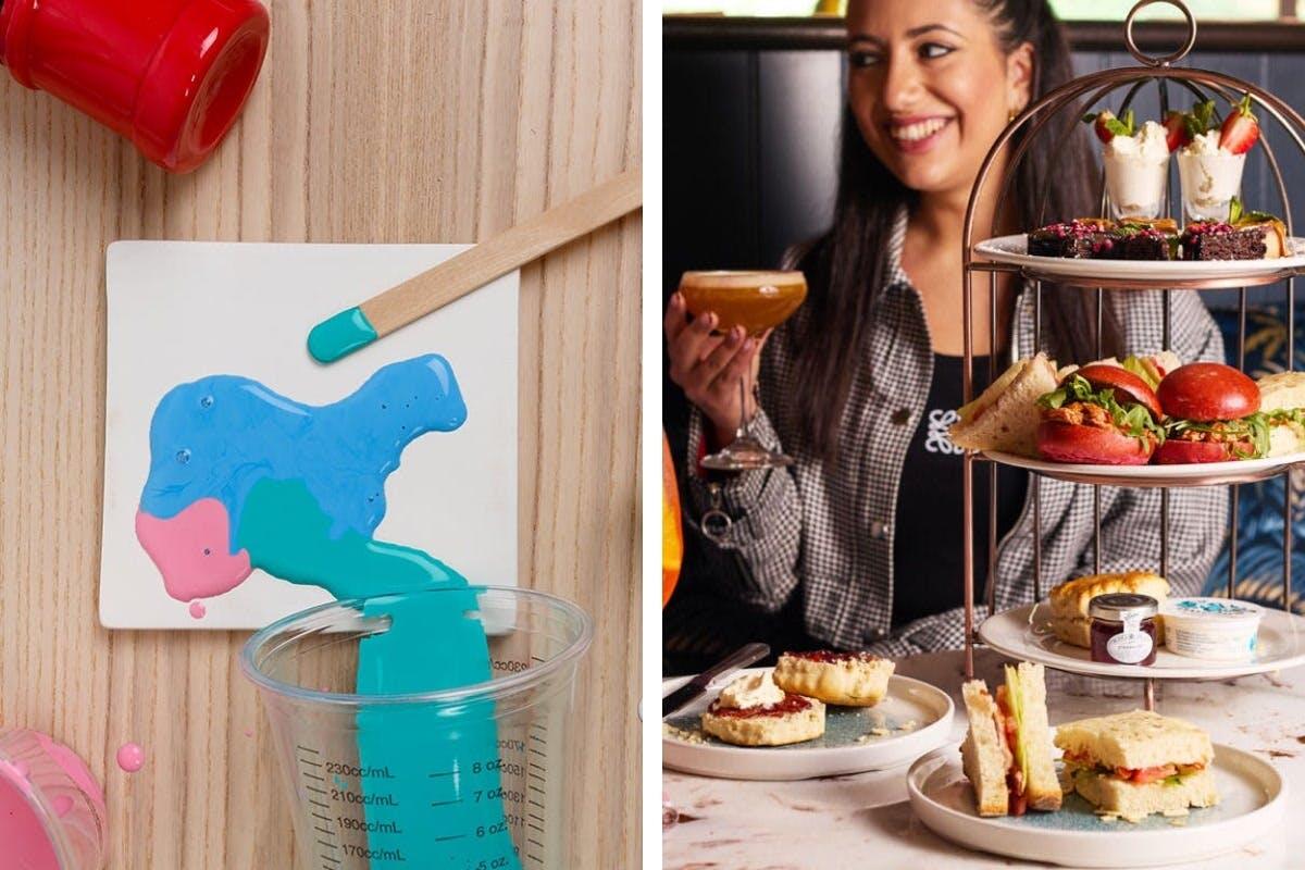 Hobbycraft Acrylic Paint Pouring Workshop with Slug and Lettuce ...