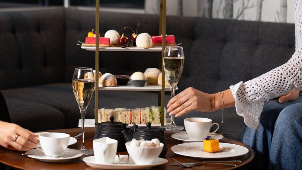 The Library Champagne Afternoon Tea for Two at The Edwardian Manchester ...