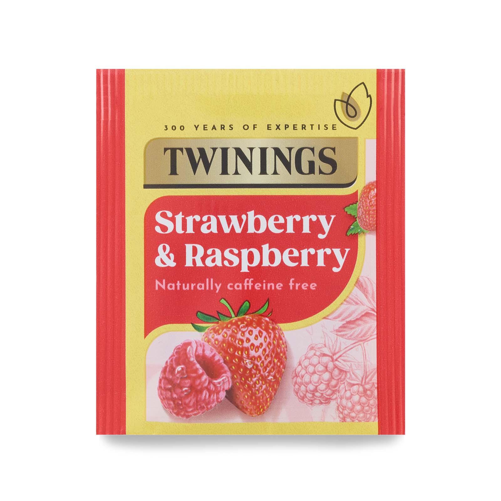 Strawberry & Raspberry - Fruit Infusion Tea - Single Envelope - Sweet ...