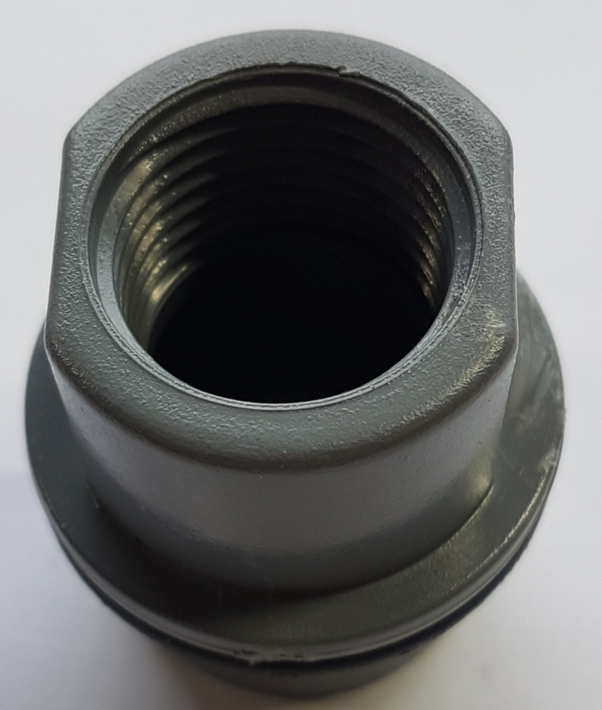 Nut for our INJ-1 fitting, Plastic fitting