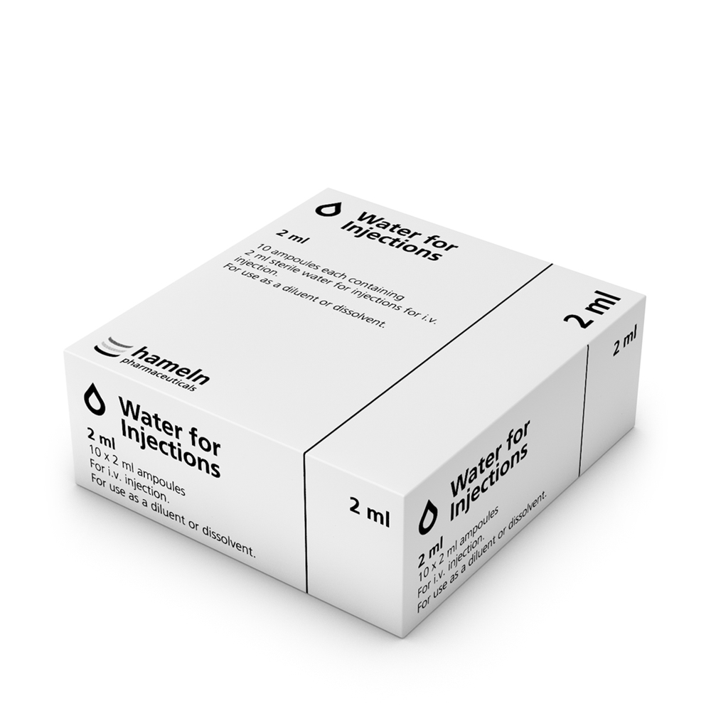Water For Injections | 2ml | Ampoules & Boxes | SSP UK