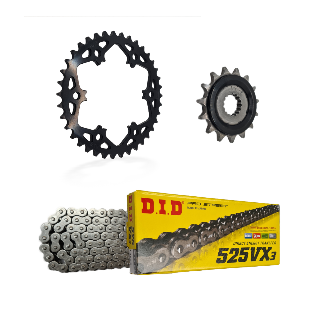 Performance Sprocket (38 Tooth) and D.I.D VX Heavy Duty (Plain) Chain ...