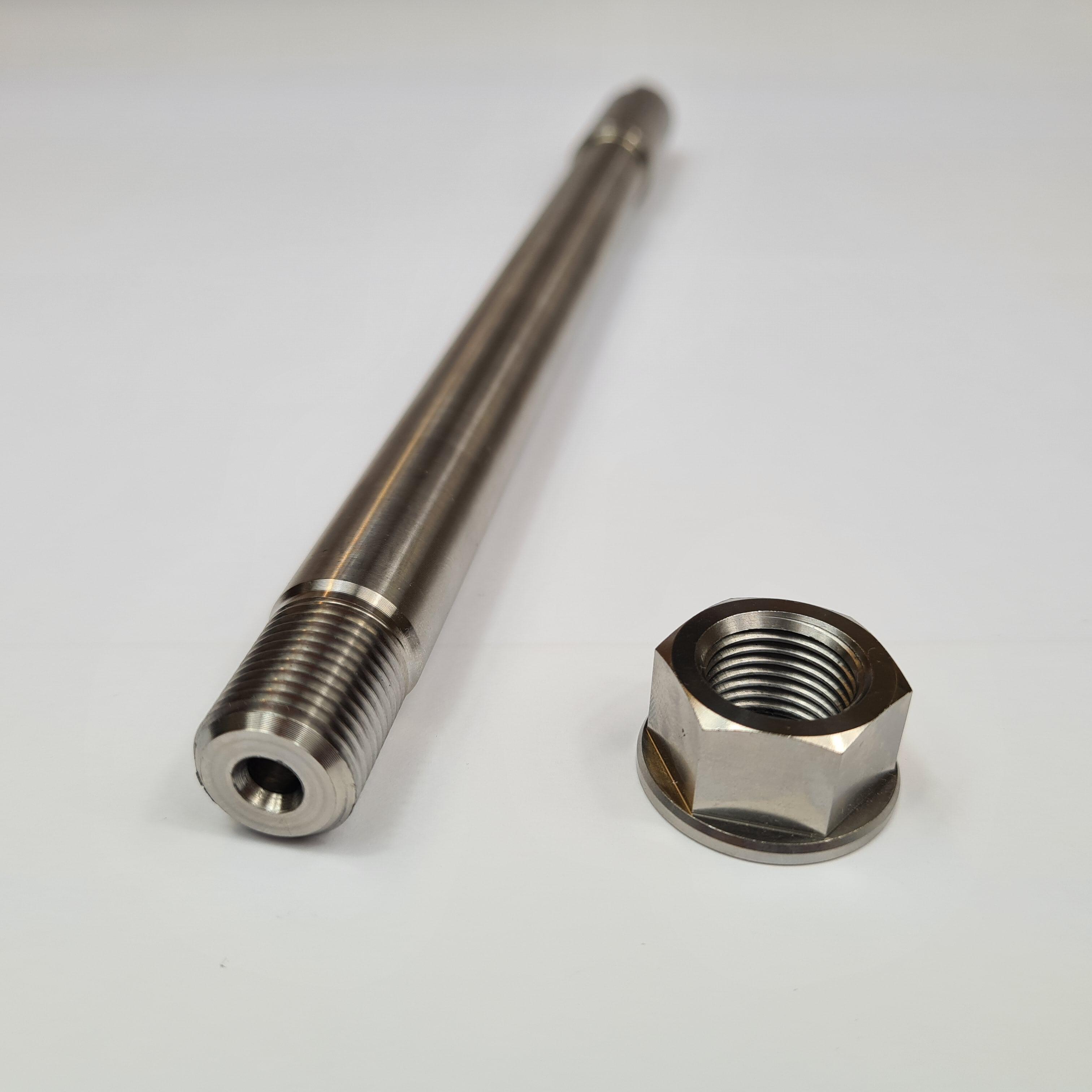 Titanium Front Axle and Titanium Nut for Royal Enfield Interceptor 650 ...
