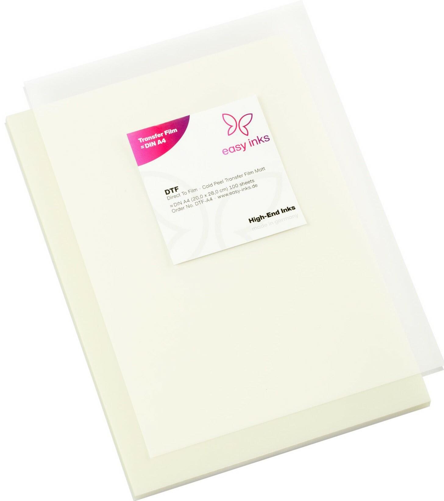 Easy Inks DTF (Direct to film) Transfer Film - A4 / A3 Sheets