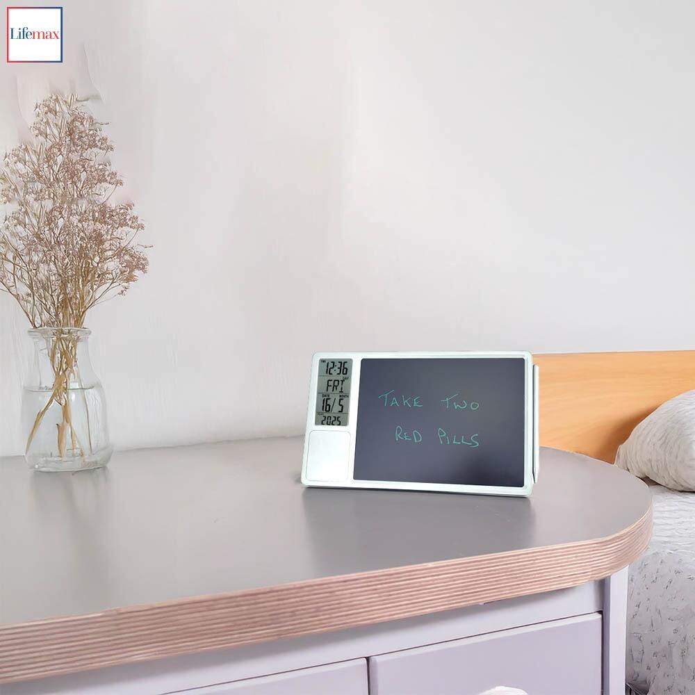 10 Inch Digital Memo Board and Day Date Clock by Lifemax