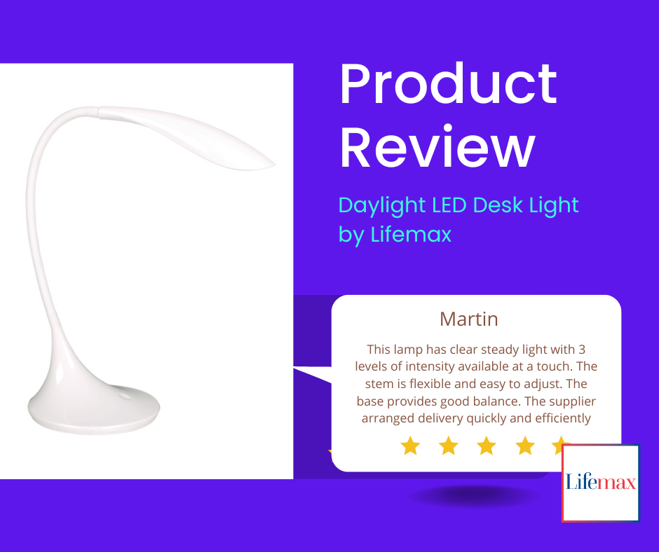 Lifemax Customer Spotlight | Daylight LED Desk Light by Lifemax Review