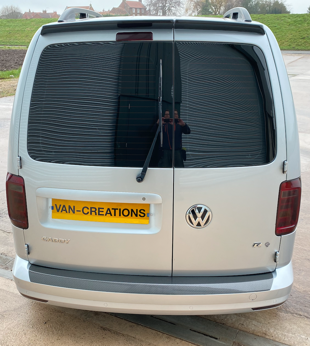 Rear Twin Door Roof Spoiler for VW Caddy Van and Maxi (years: 05-20 ...
