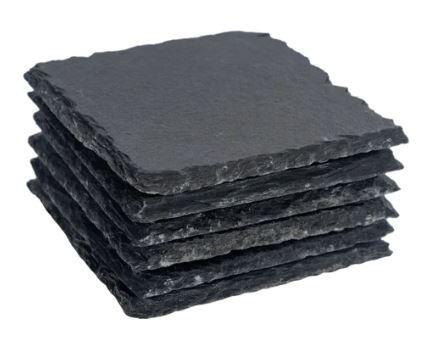 Slate Coasters - Pack of 6 (10cm Square)