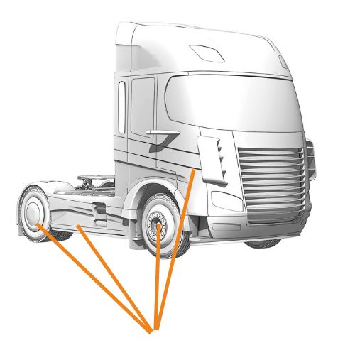 DAF LF Axel and Body Parts Belfast Northern Ireland