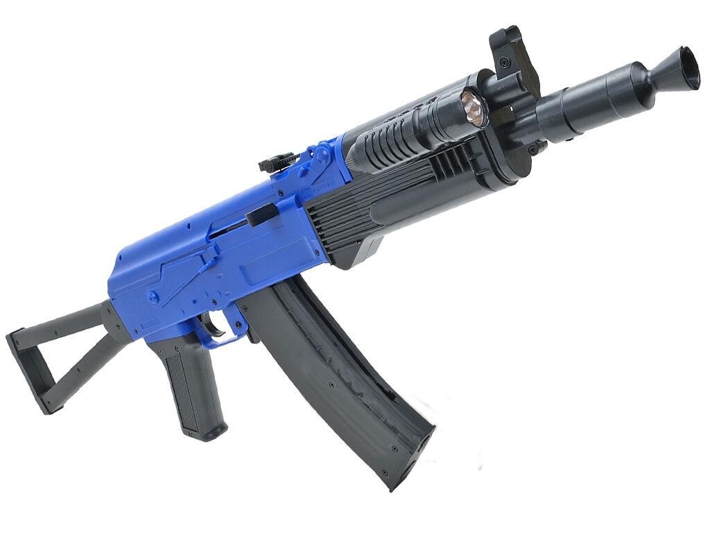 P47A BB gun AK-47 spring assault rifle blue 2 tone | Military Toys