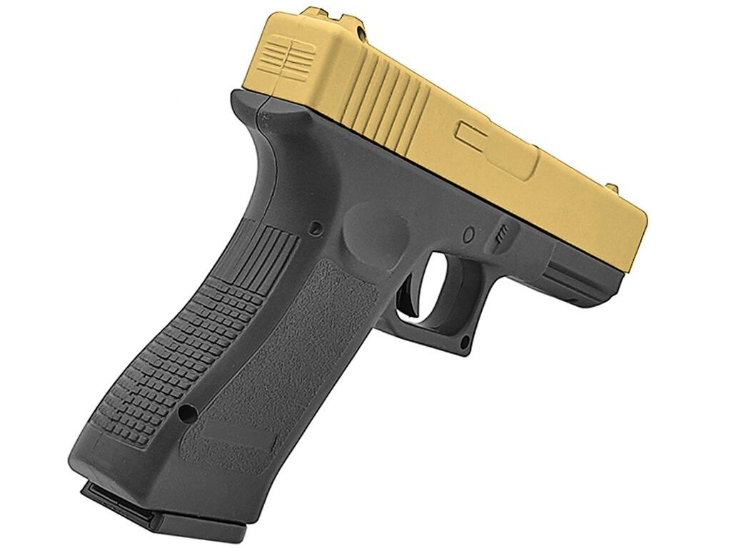 V20 BB Gun Spring Airsoft Pistol Gold 2 Tone | Military Toys