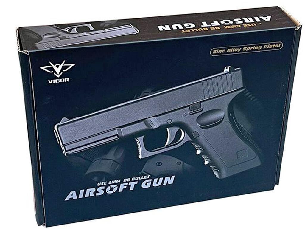 V20 BB Gun Spring Airsoft Pistol Gold 2 Tone | Military Toys