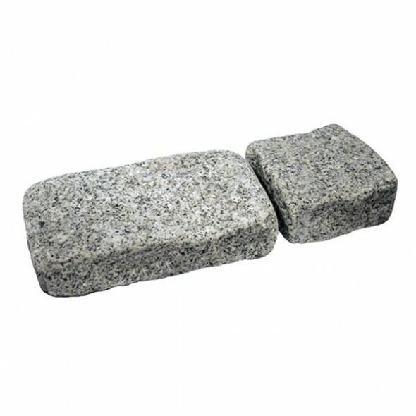 Silver Granite Cropped & Tumbled 100 x 100 Pavers Setts