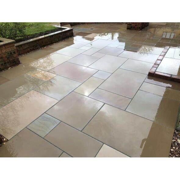 Sawn Raj Green 600 x 900 Polished Sawn & Honed