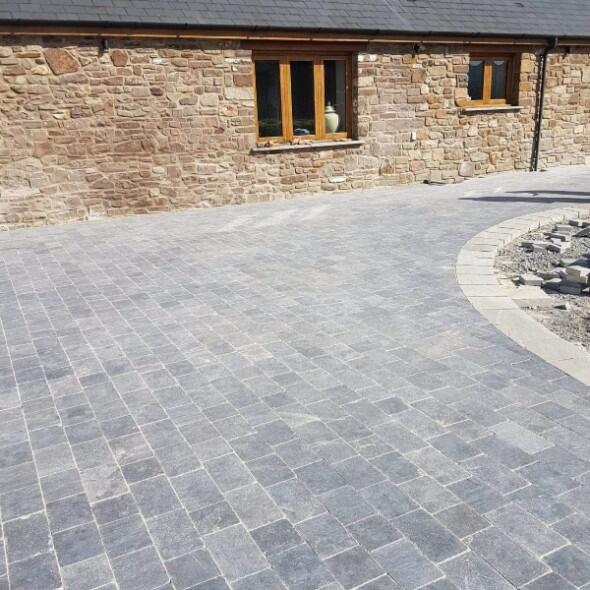 Limestone Block Paving